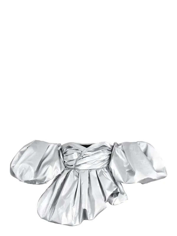 Marc Jacobs Metallic-finish Top - Silver