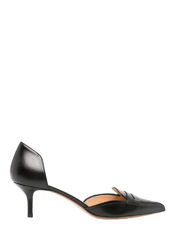 FRANCESCO RUSSO D’orsay 55mm Penny Leather Pumps - Black