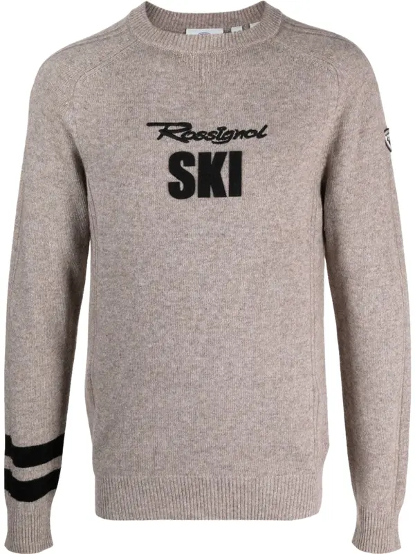 Rossignol Signature Logo-embroidered Sweater - Neutrals