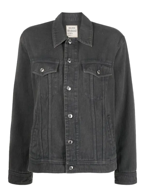 Zadig&Voltaire Kase Organic Cotton Denim Jacket - Grey