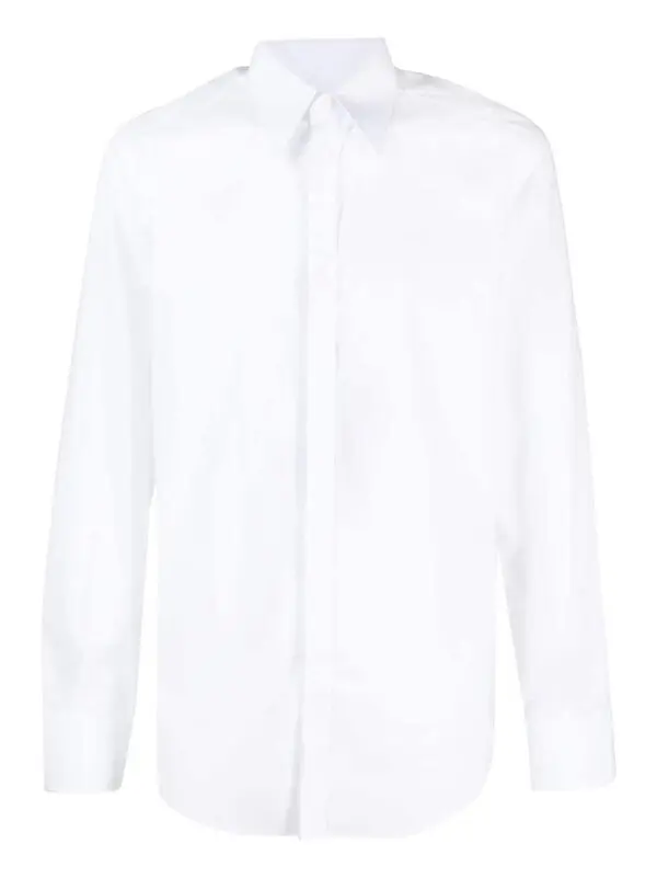 Dolce & Gabbana Pointed-collar Cotton Shirt - White