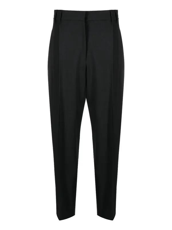 Brunello Cucinelli Cropped Trousers - Black