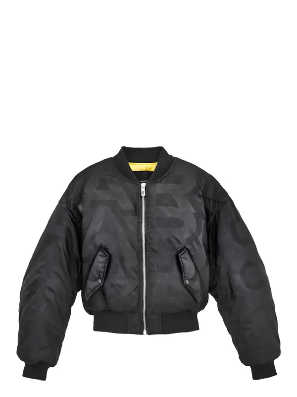 Marc Jacobs Cropped Bomber Jacket - Black