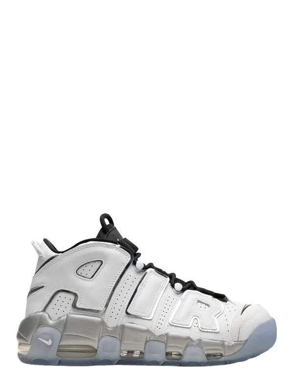Nike Air More Uptempo Metallic Sneakers - White