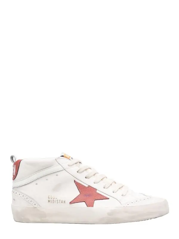 GOLDEN GOOSE Mid Star Sneakers - White