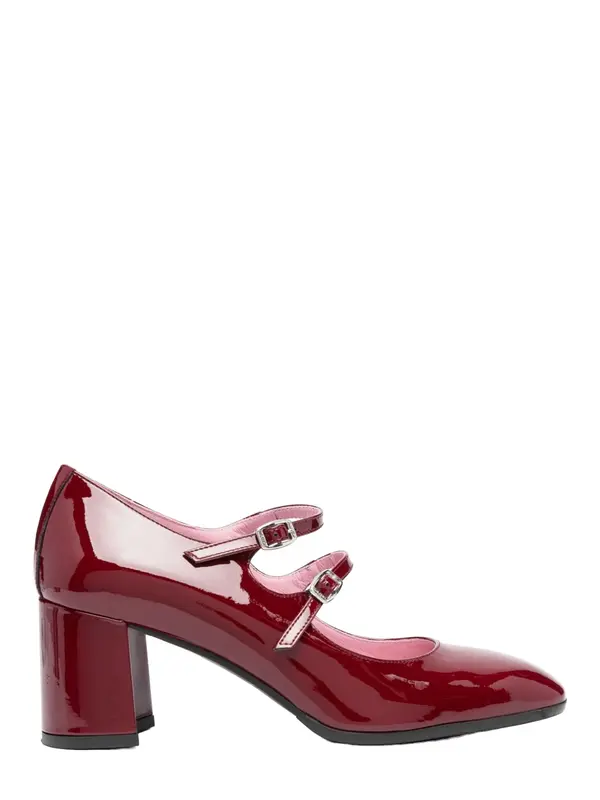 CAREL Alice 60mm Leather Mary Jane Shoes - Red