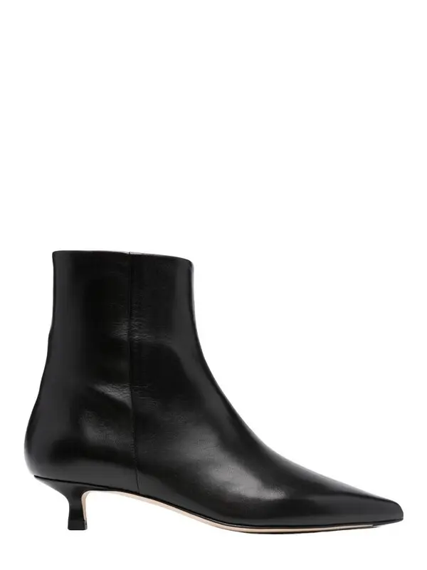 AeydĒ 50mm Pointed-toe Ankle Boots - Black