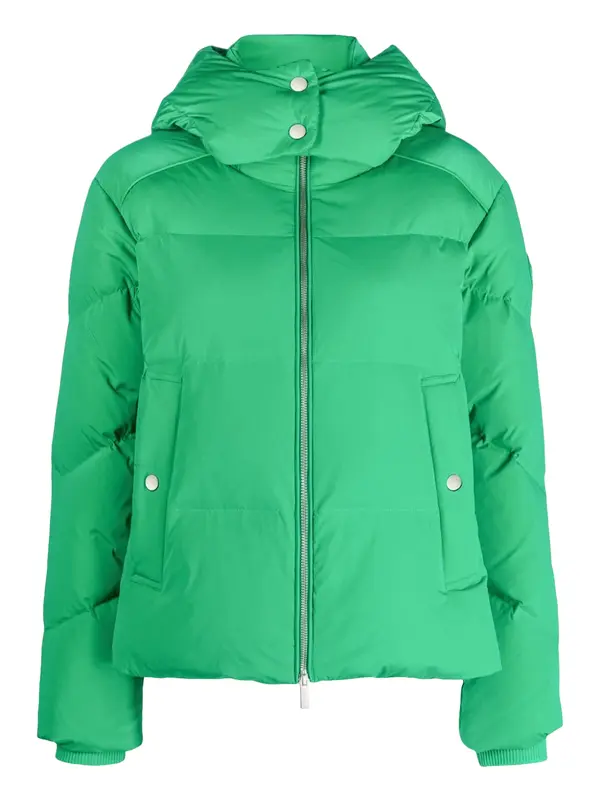 Woolrich Detachable-hood Padded Jacket - Green