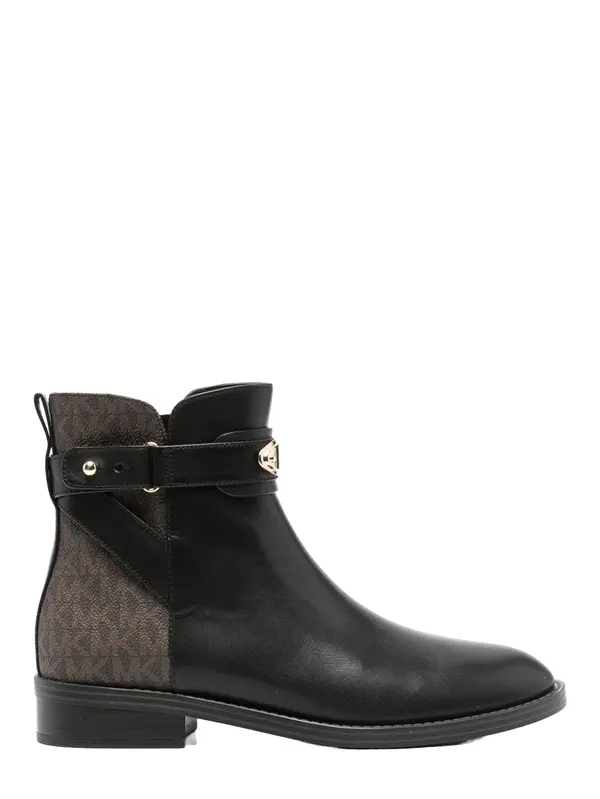 Michael Kors Darcy Monogram-print Boots - Black