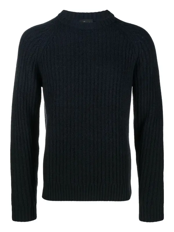 Brioni Fisherman's Knit Jumper - Black