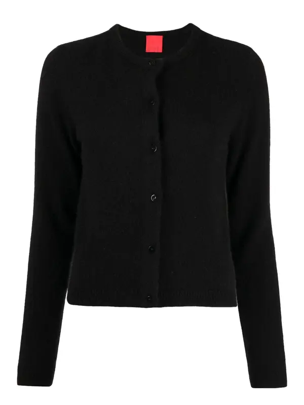 Cashmere In Love Faye Fine-knit Cardigan - Black