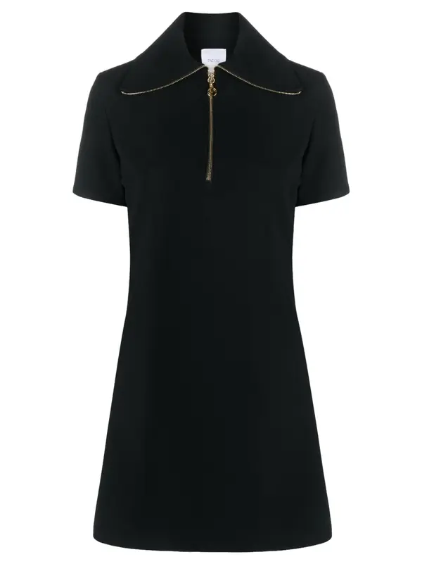 Patou Short-sleeve Mini Dress - Black