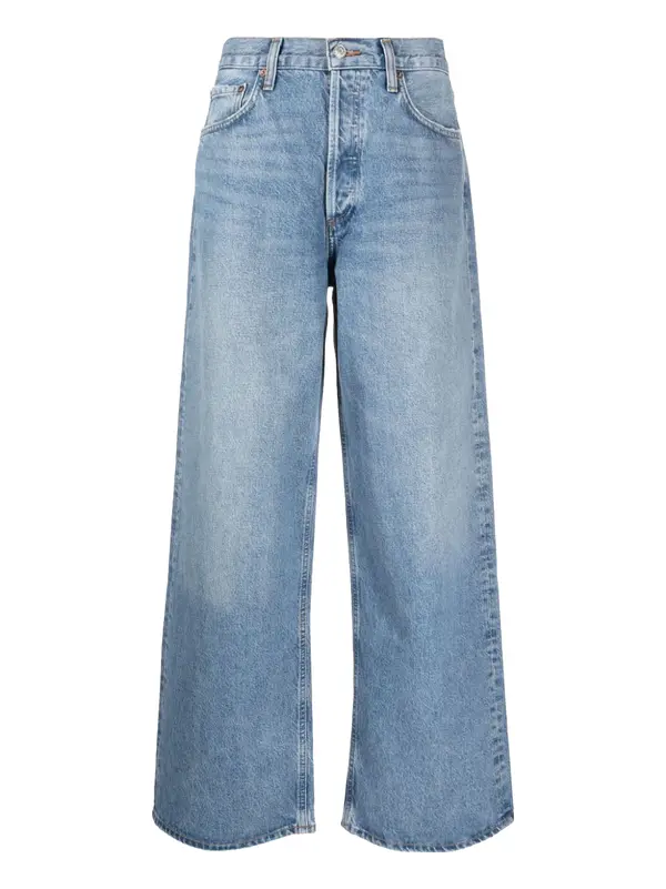 AGOLDE High-rise Straight-leg Jeans - Blue