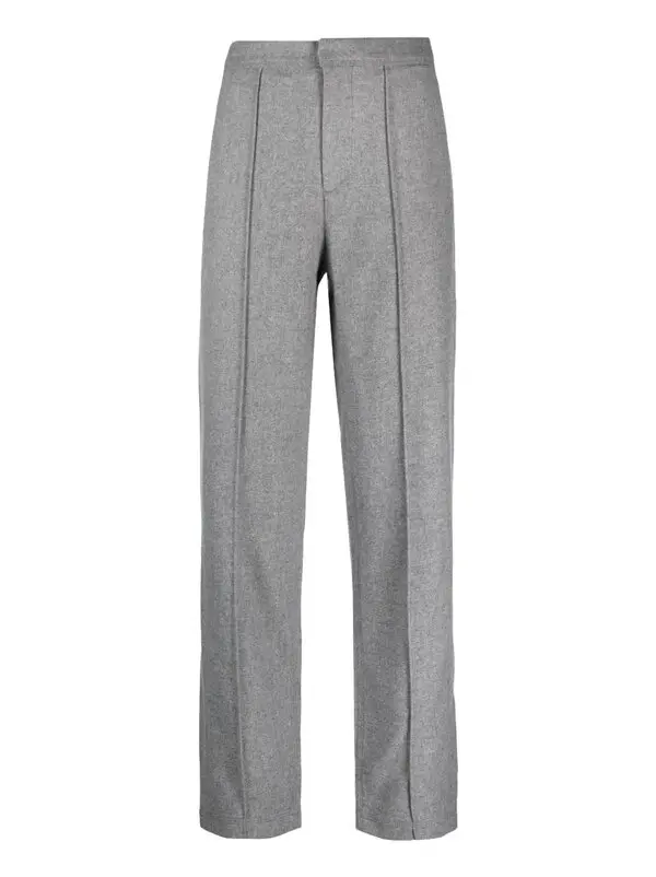 Rag & Bone High-waisted Straight-leg Trousers - Grey