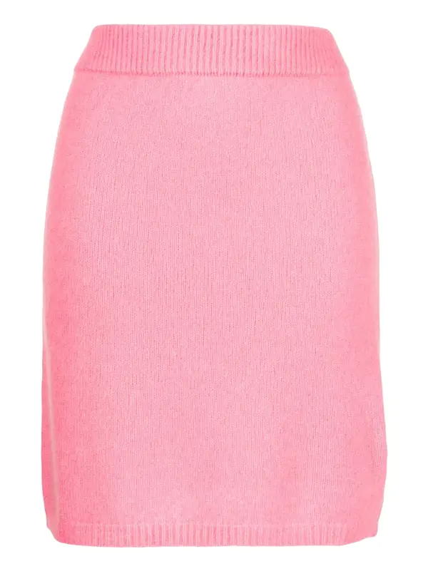 Cashmere In Love Ula Fine-knit Miniskirt - Pink