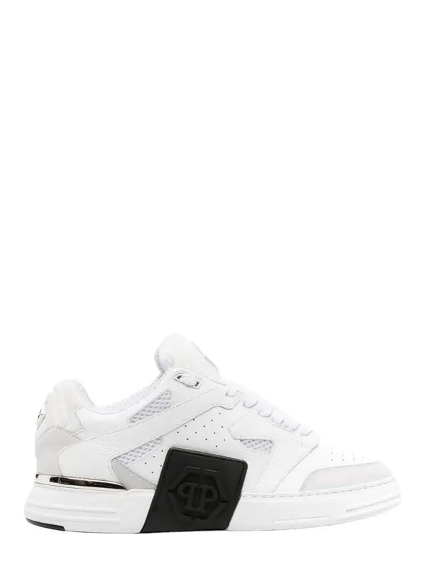 Philipp Plein Phantom Street Leather Sneakers - White