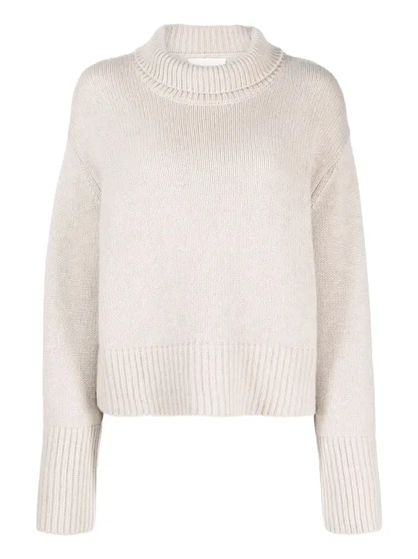 LISA YANG Roll-neck Jumper - Neutrals