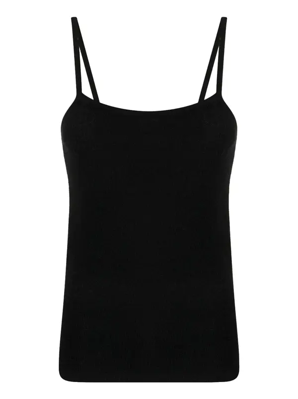Cashmere In Love Amaya Knitted Tank Top - Black