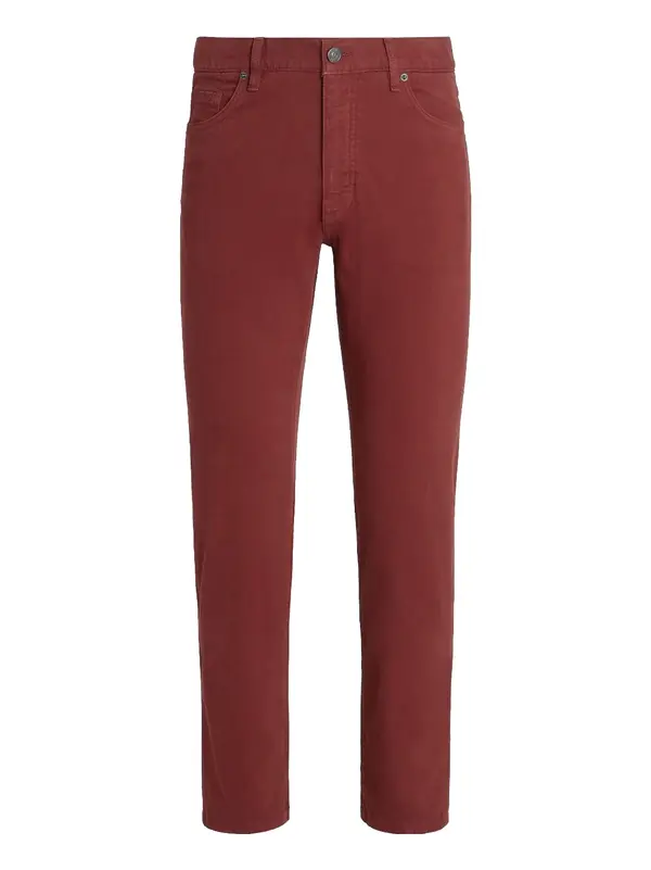 Zegna Roccia Straight-leg Jeans - Red