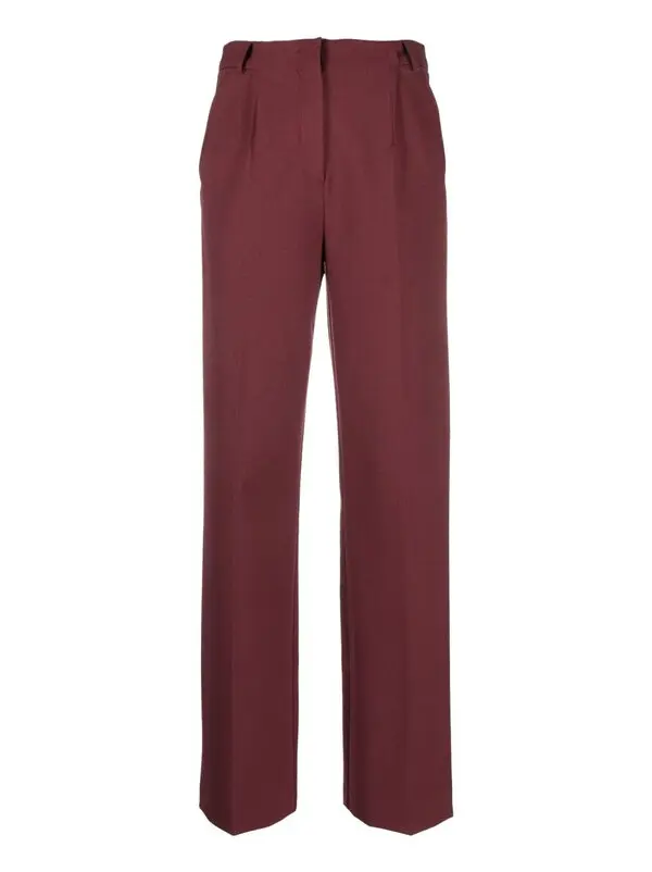 Patrizia Pepe Essential Straight-leg Trousers - Purple