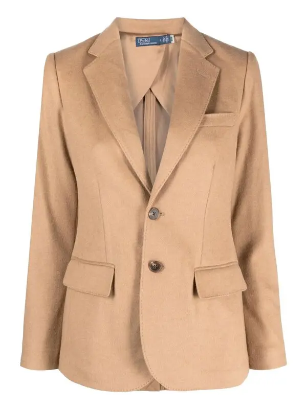Polo Ralph Lauren Slim-cut Single-breasted Blazer - Neutrals