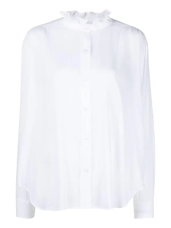 MARANT ETOILE Gamble Frilled Shirt - White