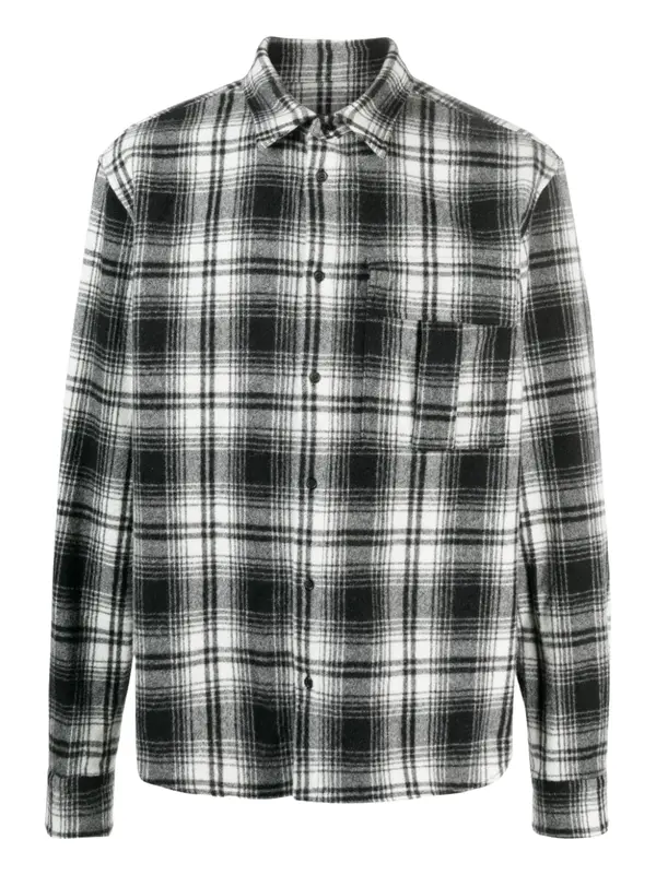 Dsquared2 Plaid-check Shirt Jacket - Black