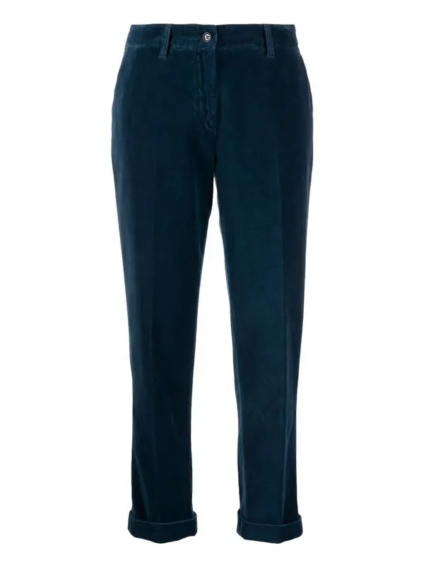 Aspesi Slim-cut Pressed-crease Trousers - Blue