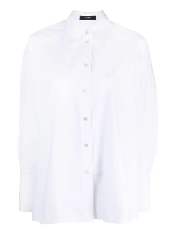 JOSEPH Side-slit Poplin Shirt - White