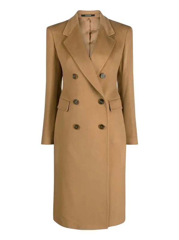 Tagliatore Double-breasted Midi Coat - Neutrals