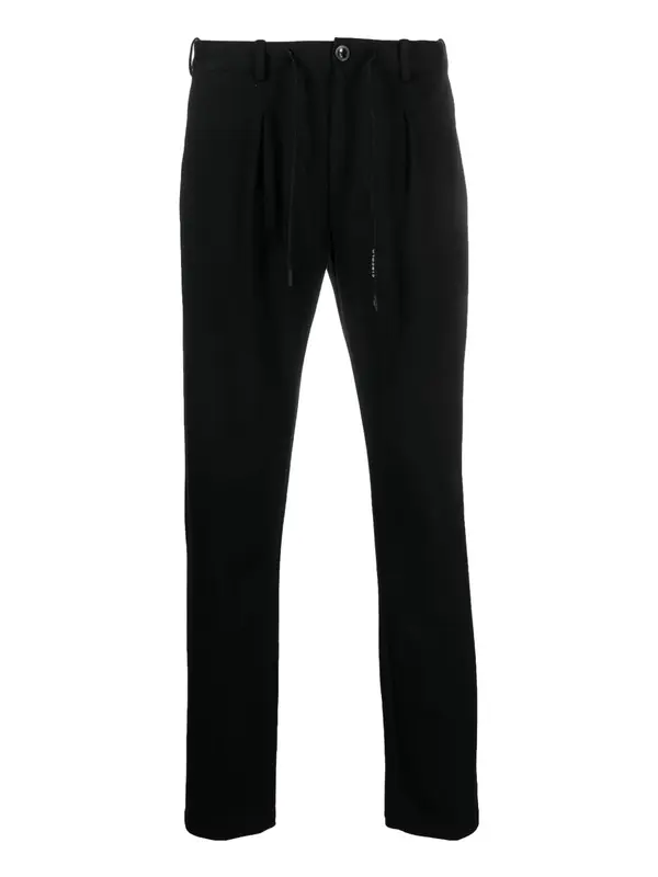 CIRCOLO 1901 Drawstring Tapered-leg Trousers - Black
