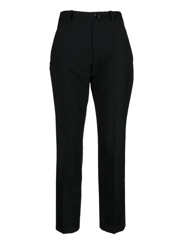 Sonia Rykiel Paris Tapered Wool Trousers - Black