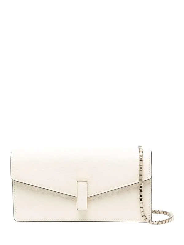 VALEXTRA Iside Leather Clutch - Neutrals