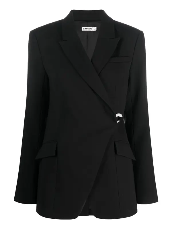 Simkhai Eva Crossover Blazer - Black