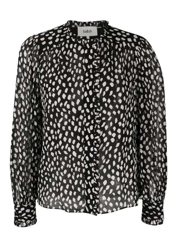 Ba&sh Bingo Graphic-pattern Shirt - Black