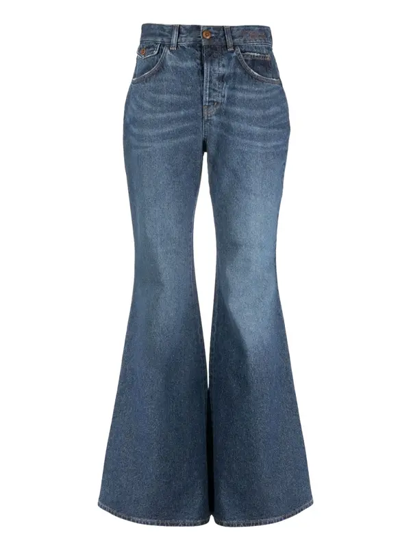 Chloé High-rise Flared Jeans - Blue