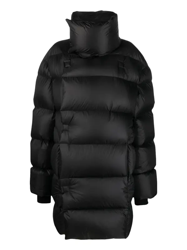Rick Owens Padded High-neck Coat - Black