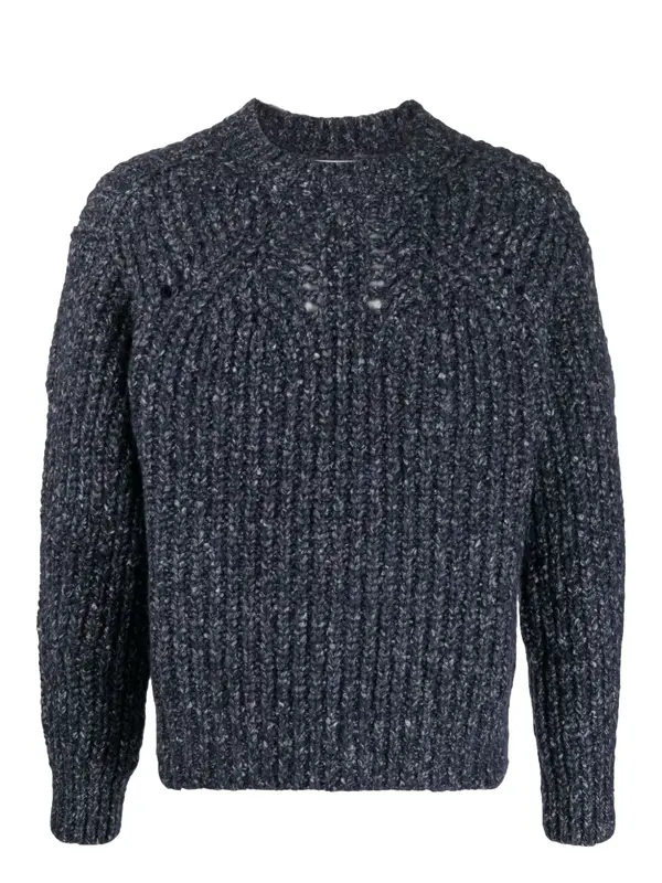 MARANT Wesley Fisherman Knit Sweater - Black