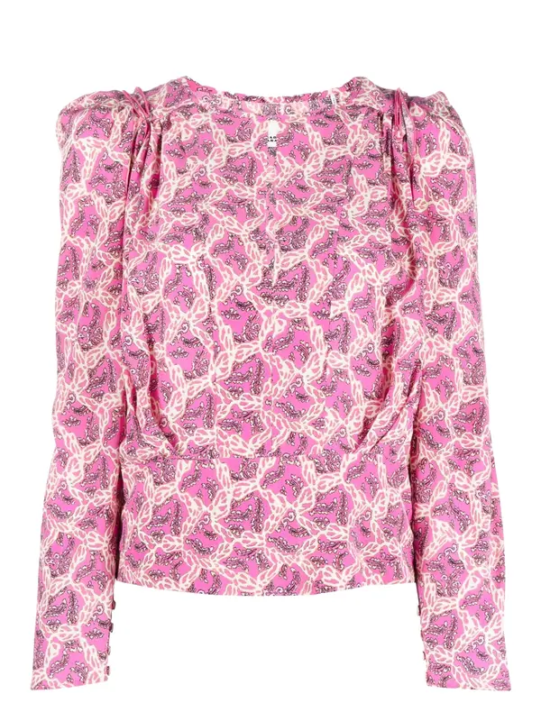 Isabel Marant Zarga Blouse - Pink