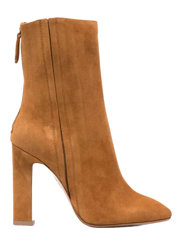 AQUAZZURA Joplin 105mm Boots - Brown
