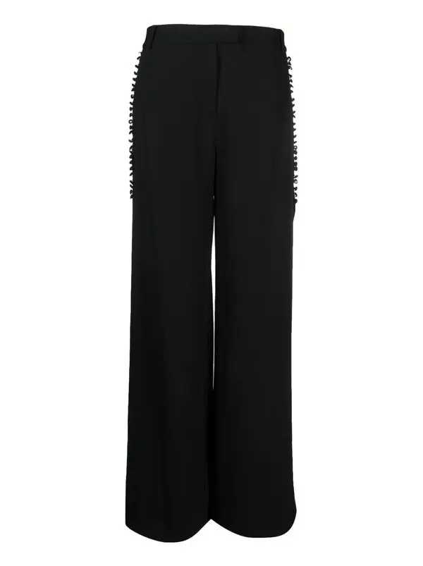 Simkhai Pleated Wide-leg Trousers - Black