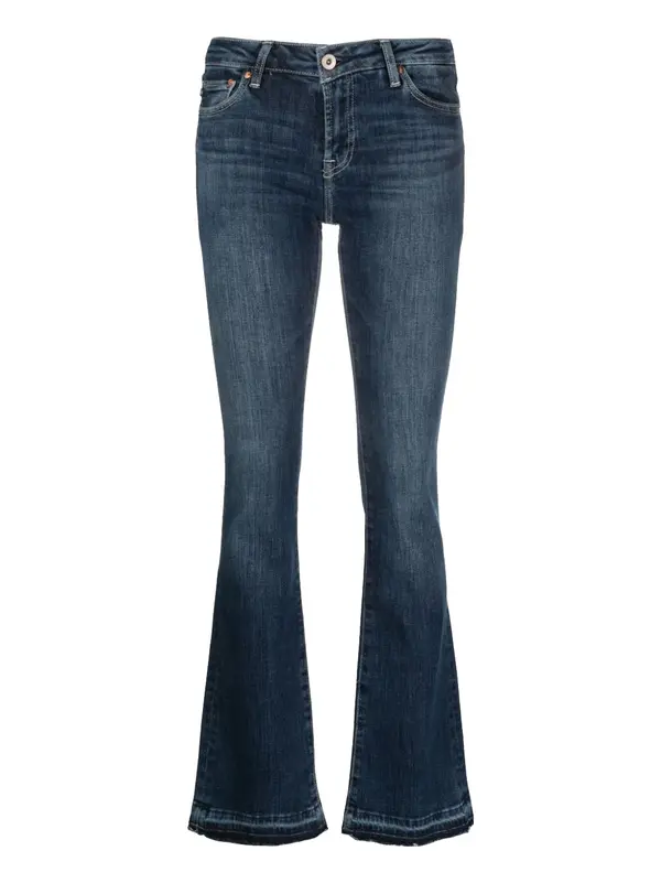 Ag Low-rise Bootcut Jeans - Blue