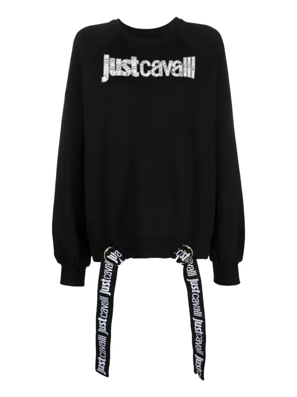 Just Cavalli Logo-print Sweatshirt - Black