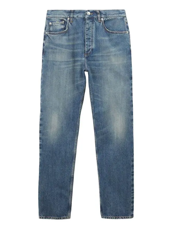 Burberry Straight-leg Denim Trousers - Blue