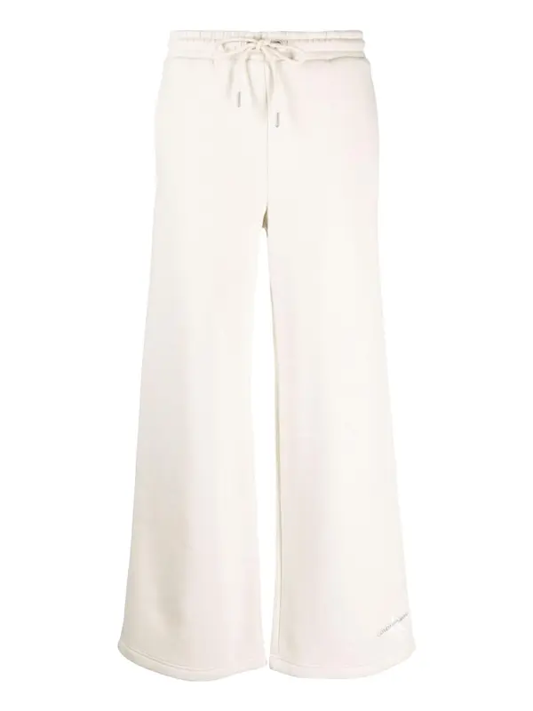 Calvin Klein Monologo Straight-leg Trousers - Neutrals