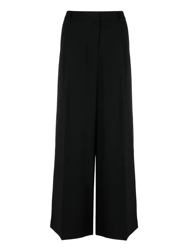 Simkhai Sanaz Pleated Palazzo Pants - Black