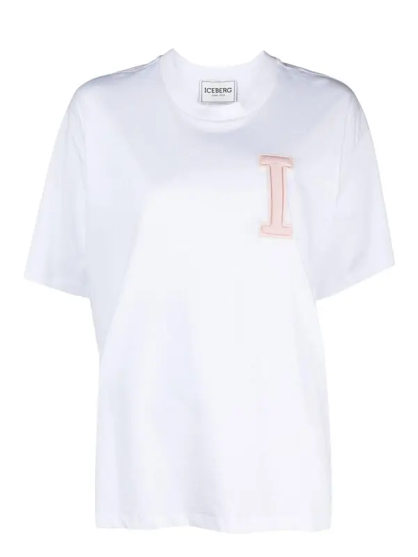 Iceberg Logo-patch Cotton T-shirt - White