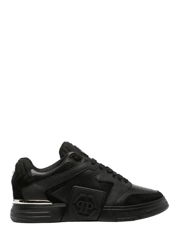 Philipp Plein Phantom Street Leather Sneakers - Black