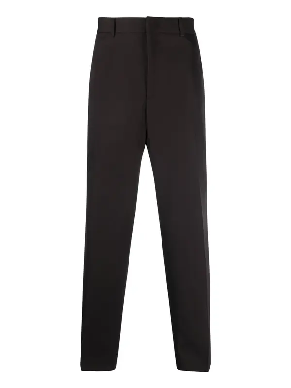 JIL SANDER Tapered-leg Tailored Trousers - Brown