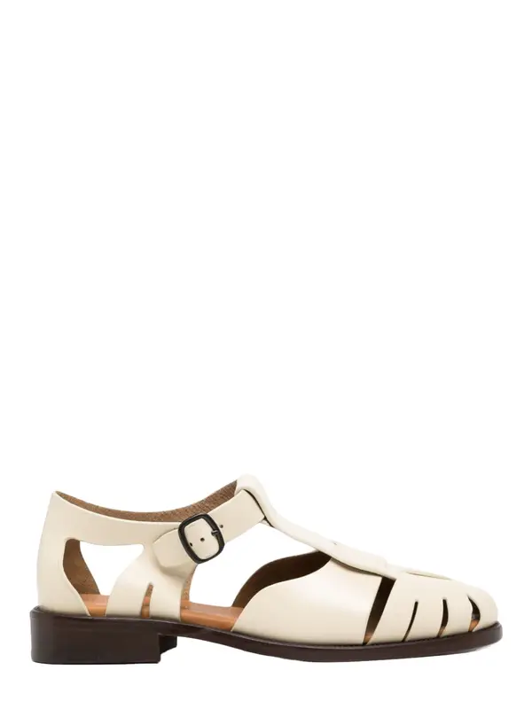 Hereu Pesca Leather Sandals - Neutrals